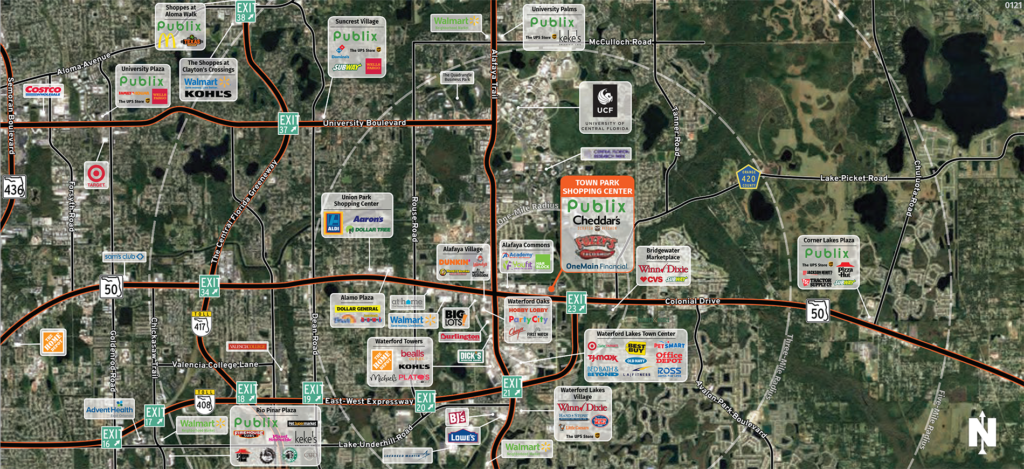 Town Park trade area map - Southeast Centers